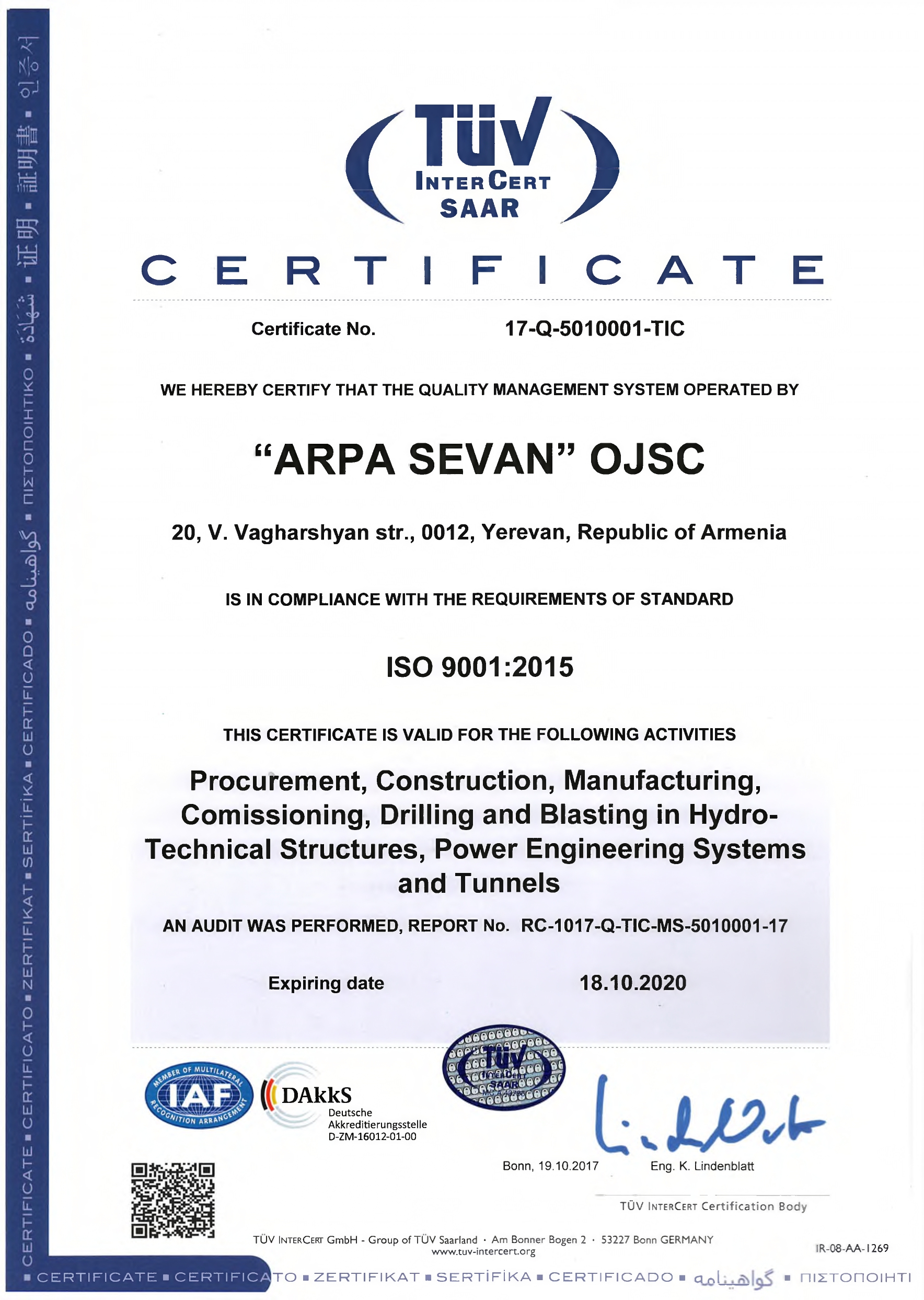 Best construction company in Armenia - ARPA-SEVAN